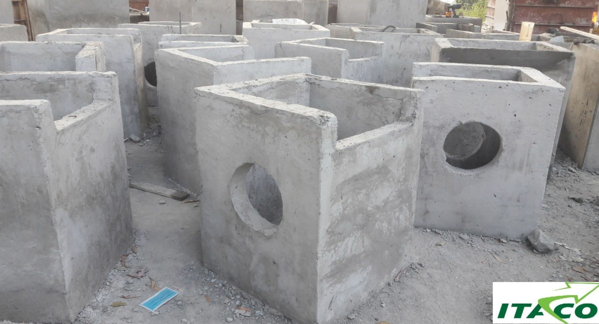 Hố ga bê tông đúc sẵn đủ loại dùng cho cống D1200 D1500 D1800 tại Vĩnh ...